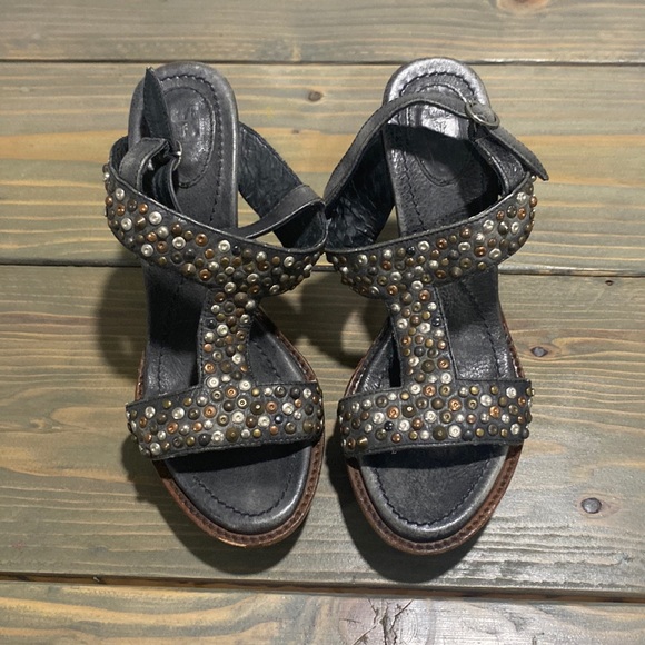 Frye | Shoes | Frye Studded Leather Heels | Poshmark